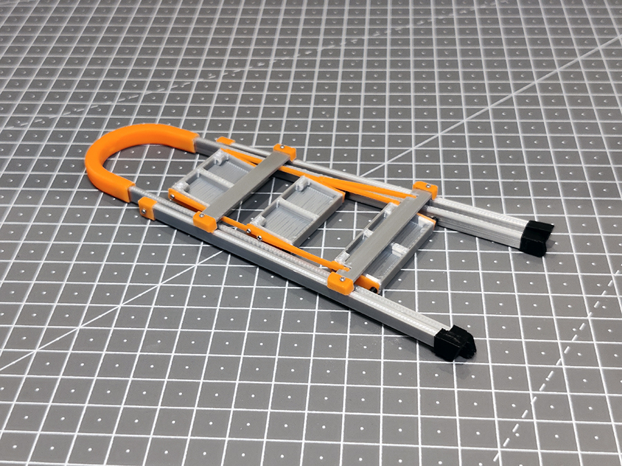 1/10 Scale Folding 3 Tier Step Ladder by robroy | Download free STL ...