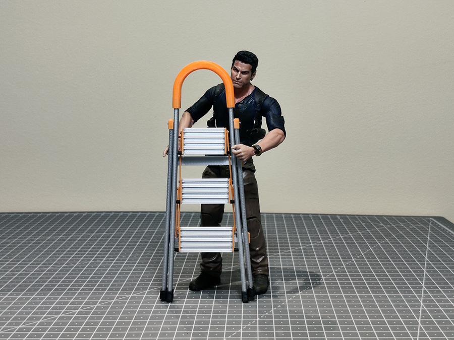 1/10 Scale Folding 3 Tier Step Ladder by robroy | Download free STL ...