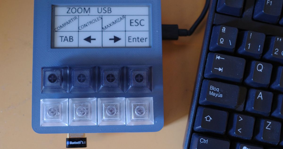 USB and Bluetooth macroKeyboard by ManelTo | Download free STL model ...