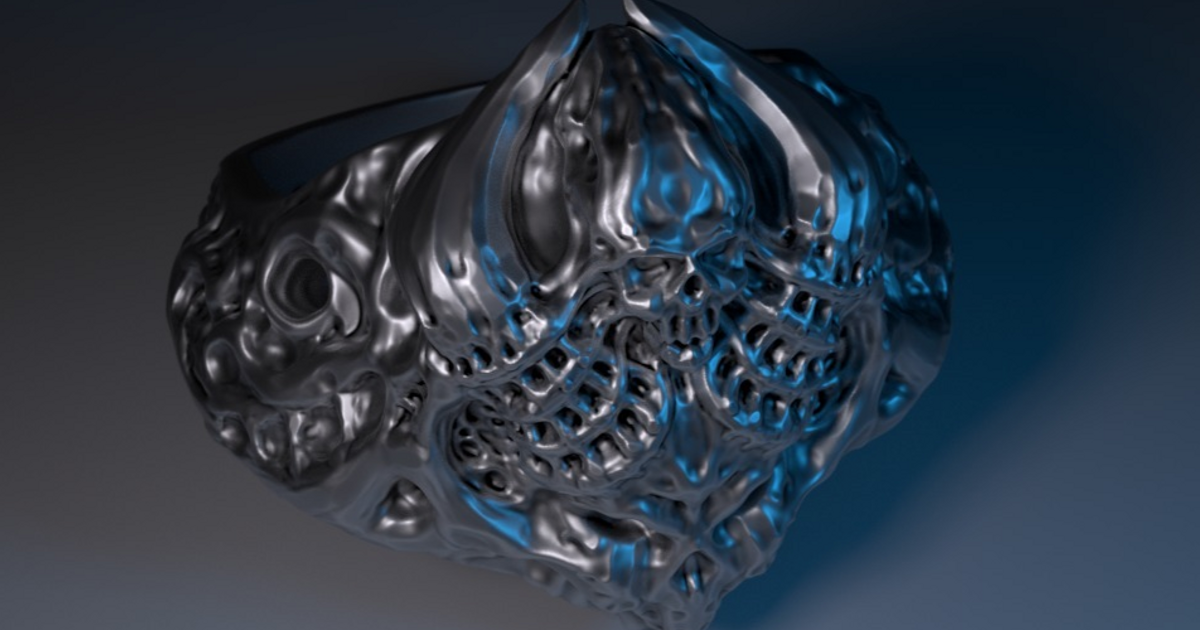 Demon Ring - Low Poly by dawidowsky | Download free STL model ...