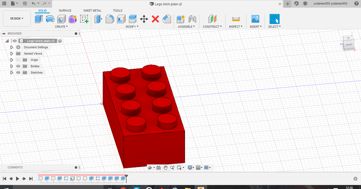 Easy print lego brick by Zac Smith | Download free STL model ...
