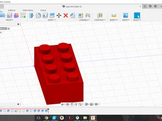 Easy print lego brick by Zac Smith | Download free STL model ...