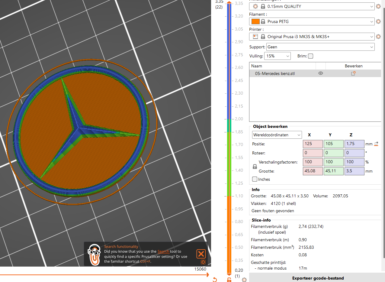 Extruder bewegings visualiseren. Visualize extruder motion by Ludo B ...