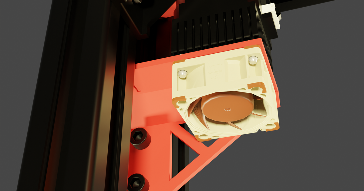 Rat Rig V-Core 3 XY Stepper Cooling Fan Mount by NecroDavid | Download ...