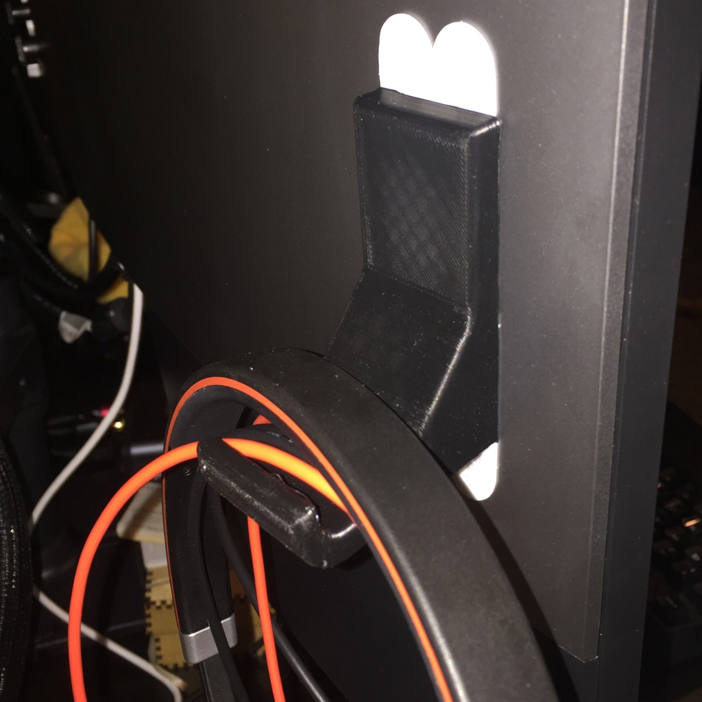 Simple headphone hook by James S | Download free STL model | Printables.com