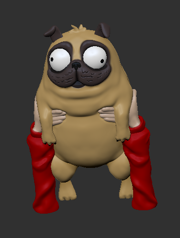 Monchi-Derpy Pug from Connected: STL for 3D Printing par ChelsCCT ...