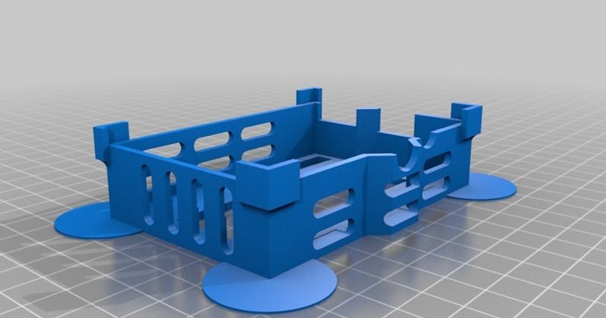 Raspberry Pi case (top) for Adafruit LCD Pi Plate by James S | Download ...
