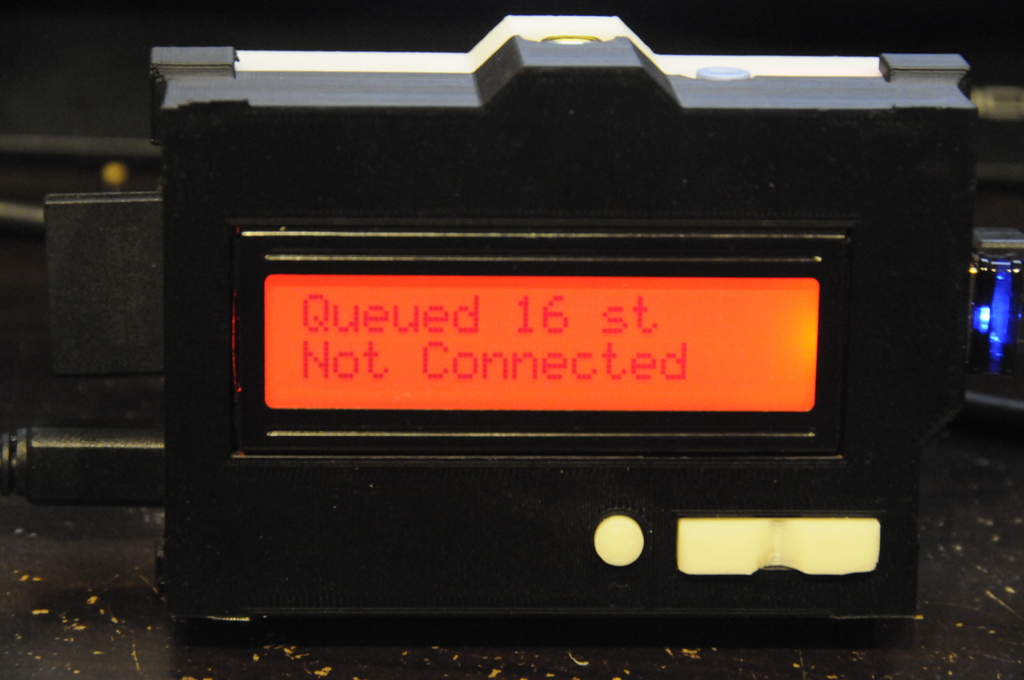 Raspberry Pi case (top) for Adafruit LCD Pi Plate by James S | Download ...