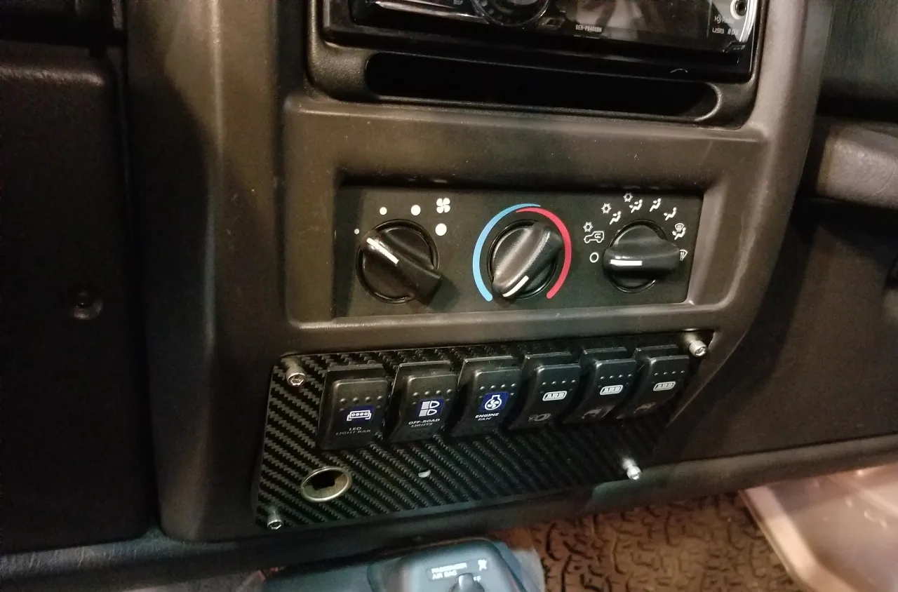 Jeep Wrangler TJ Lower Switch Panel by Jmulder | Download free STL ...