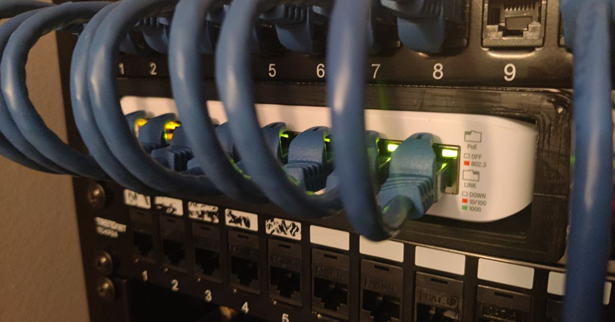 Unifi 8 Lite POE (USW-Lite-8-POE) 1U Rack Mount by Droans | Download ...