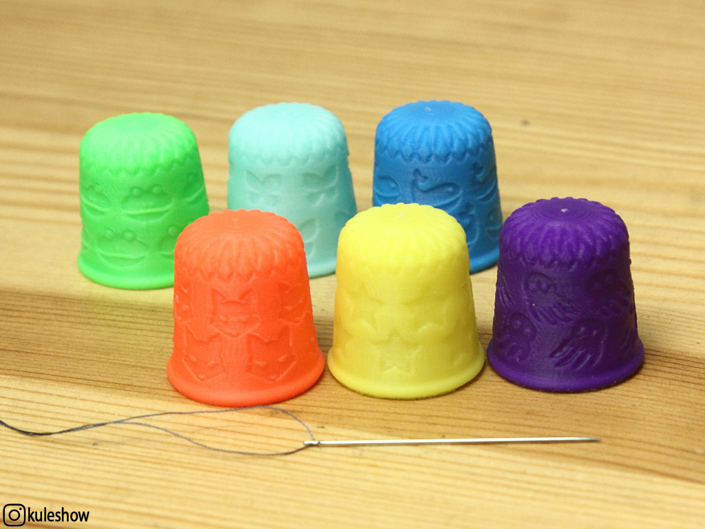 Thimble -rainbow set 🦊🌟🐸🦋🐋🐙 🌈 by bigovereasy | Download free STL model ...