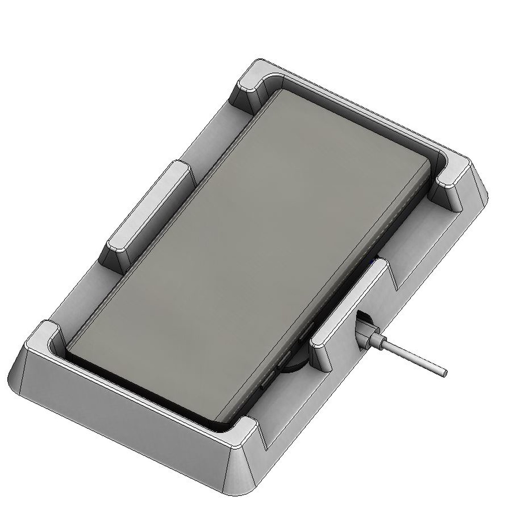 wireless charging bay (3 versions) by Buzz | Download free STL model ...