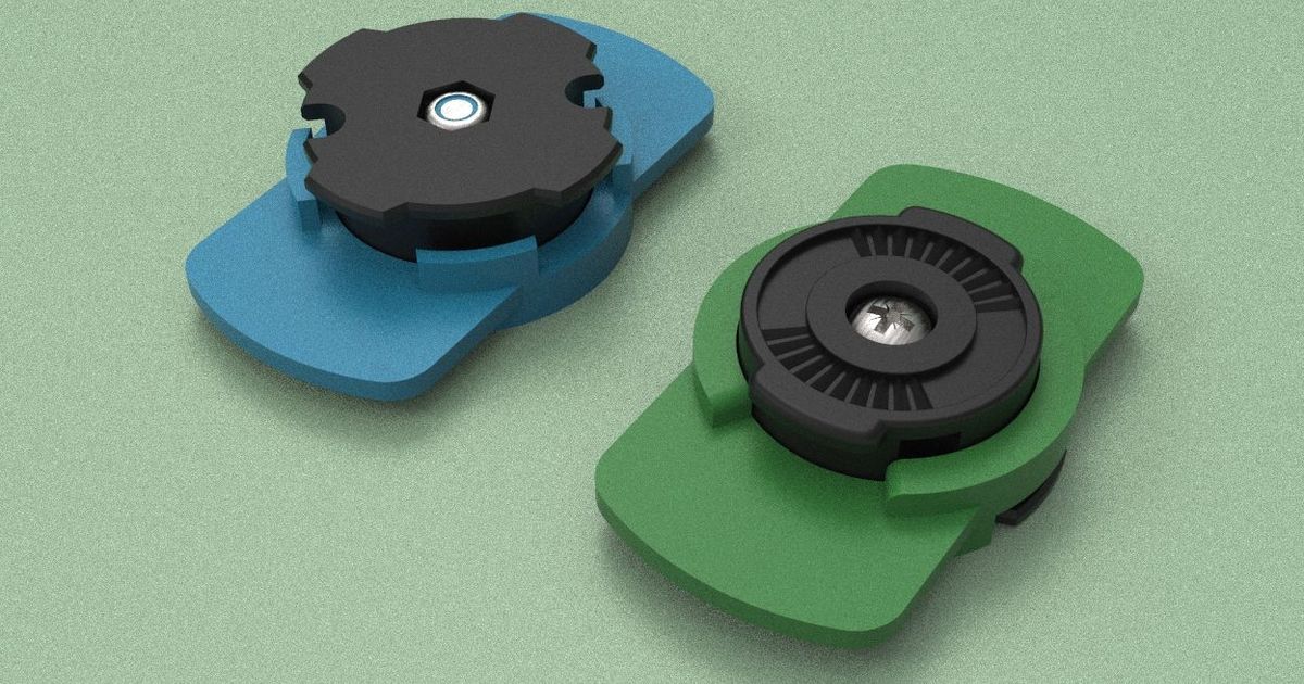 QUAD-LOCK to POLAR adapter by tolape | Download free STL model ...