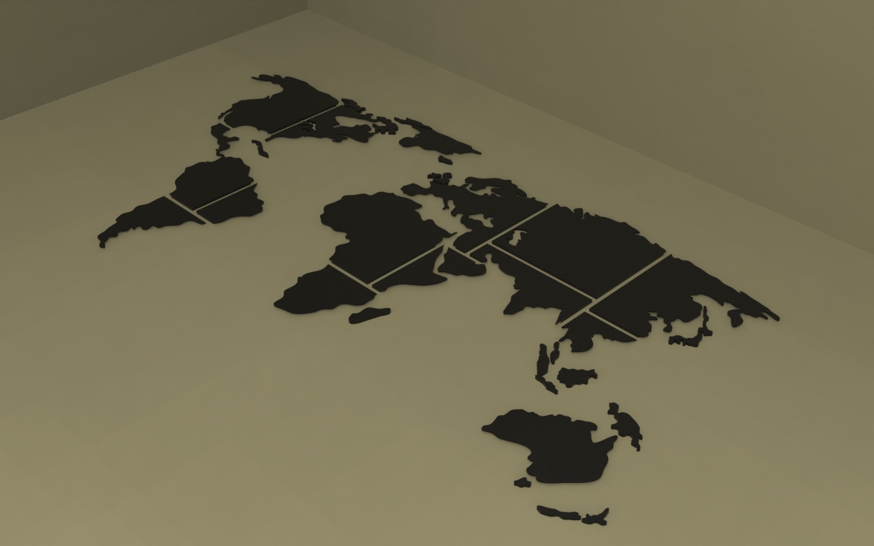 World map wall decor von tolape | Kostenloses STL-Modell herunterladen | Printables.com