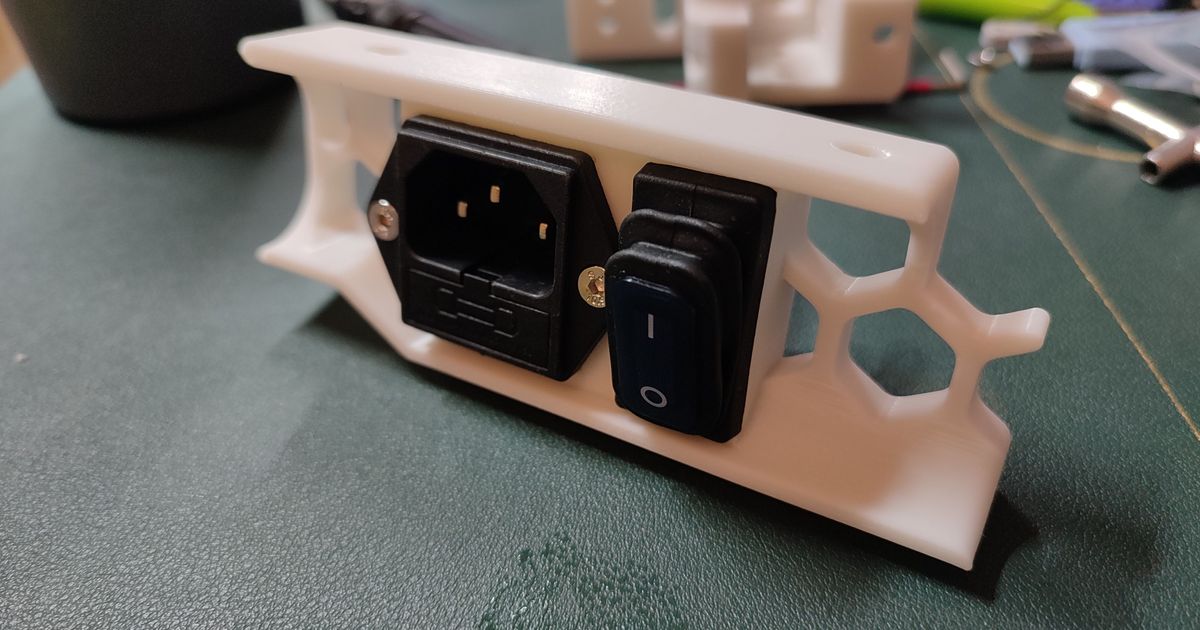 Tiny-M Filtered C14 AC inlet with KCD3 Switch by COAL_BOB | Download ...