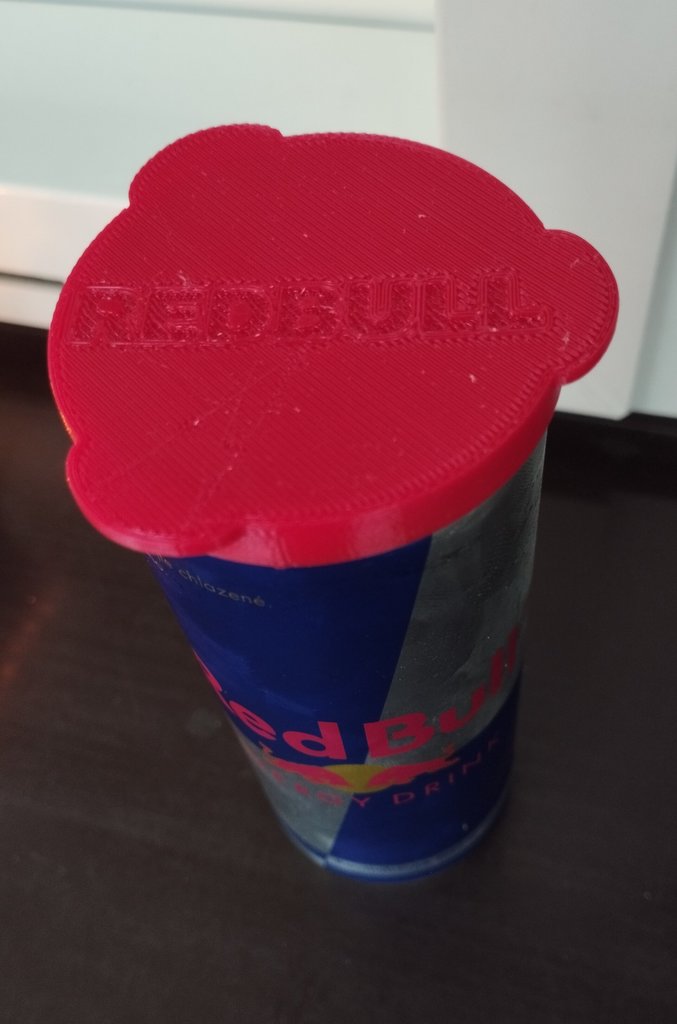 Red Bull 250ml Can Lid/cover por DanZbo | Descargar modelo STL gratuito ...