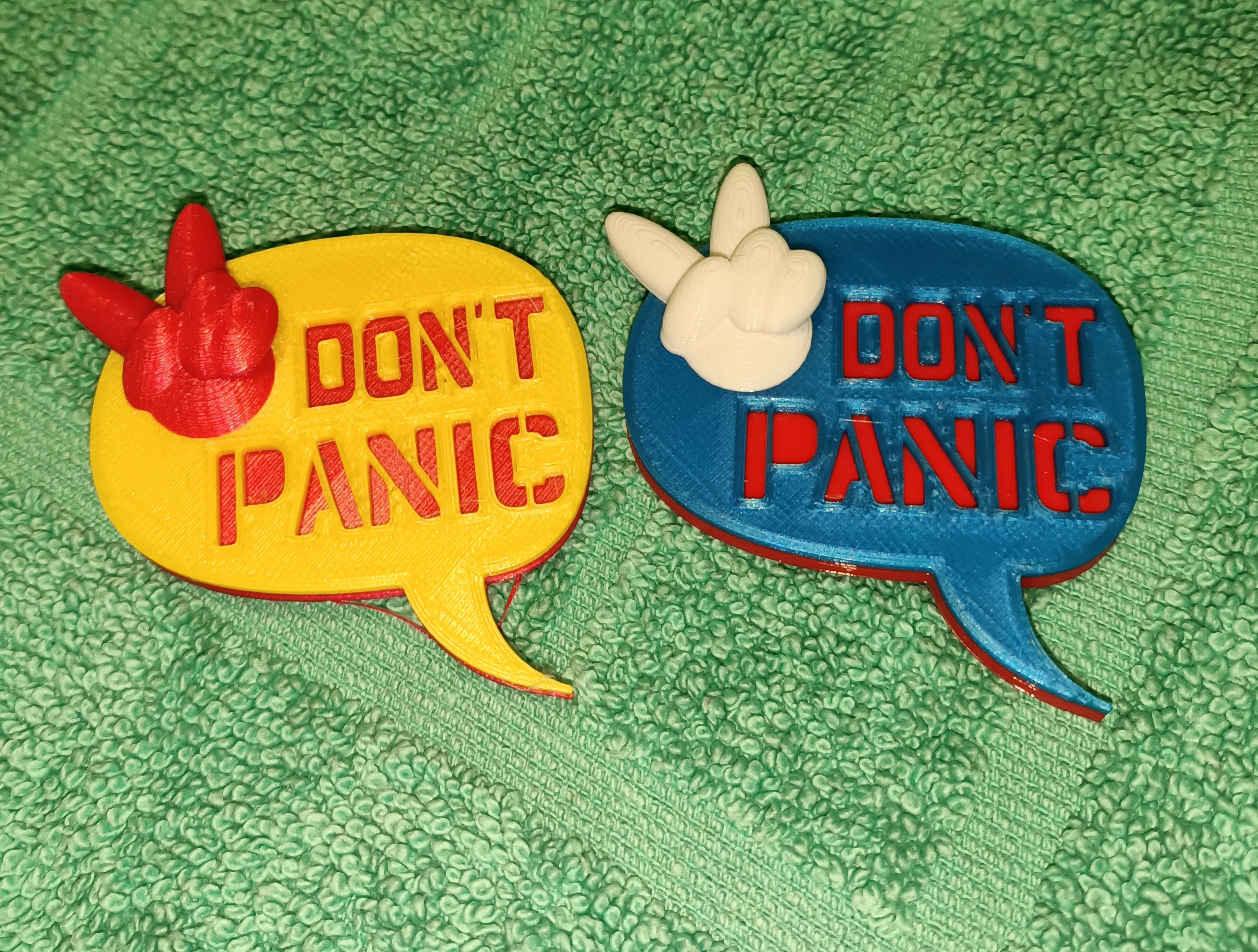 Don't Panic Badge by Cathy O'Malley | Download free STL model ...