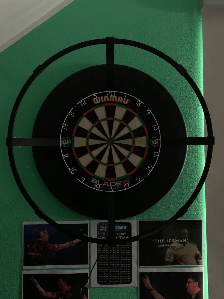 Dart Board LED Light Ring by chriskkk | Download free STL model ...