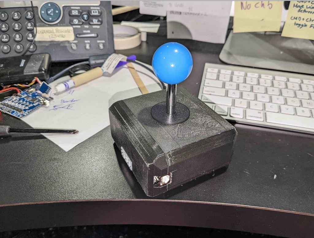 USB accessibility joystick with extra button port by Riley CLZ Tech ...