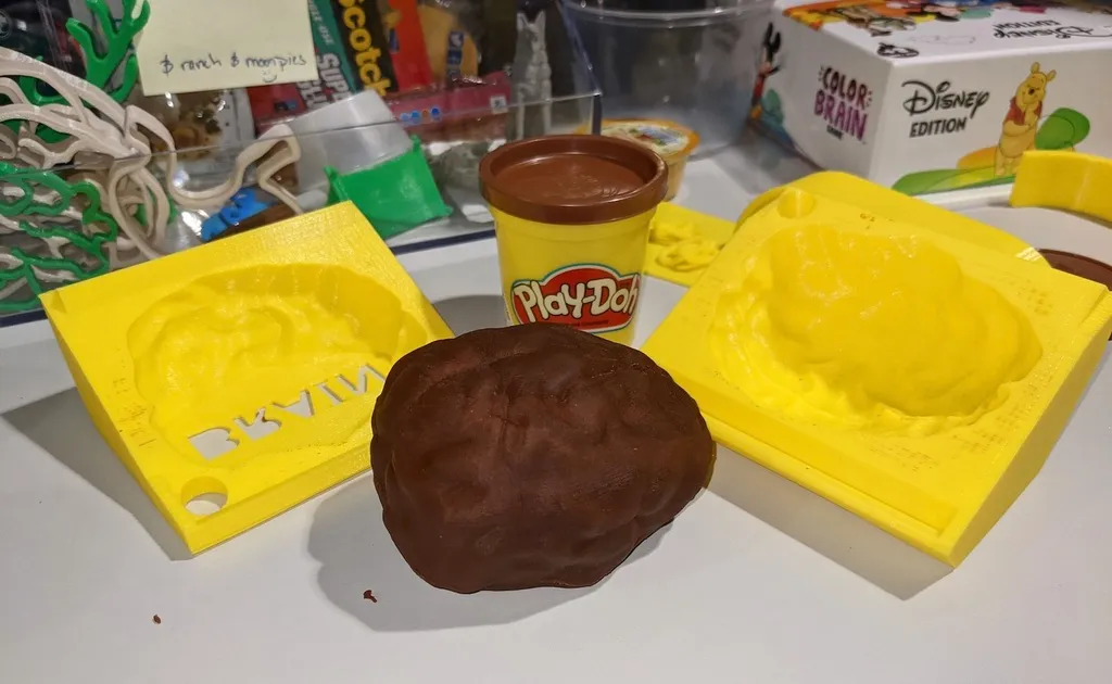 Brain Play-Doh Mold by Riley CLZ Tech Studio | Download free STL model ...