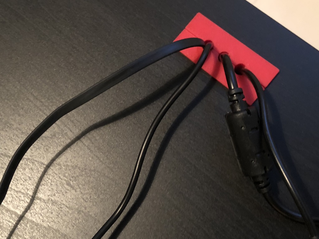 Ikea LACK Enclosure 3 exit cable guide by Fedhat | Download free STL ...
