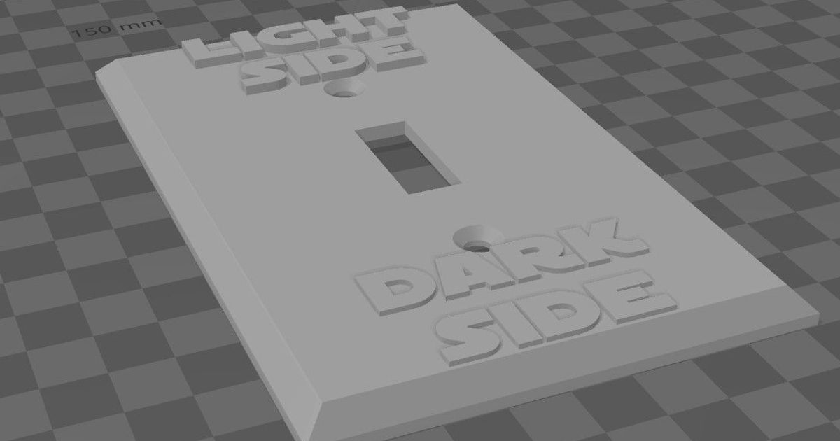 Light Side / Dark Side Light Switch by Double D 3D | Download free STL ...
