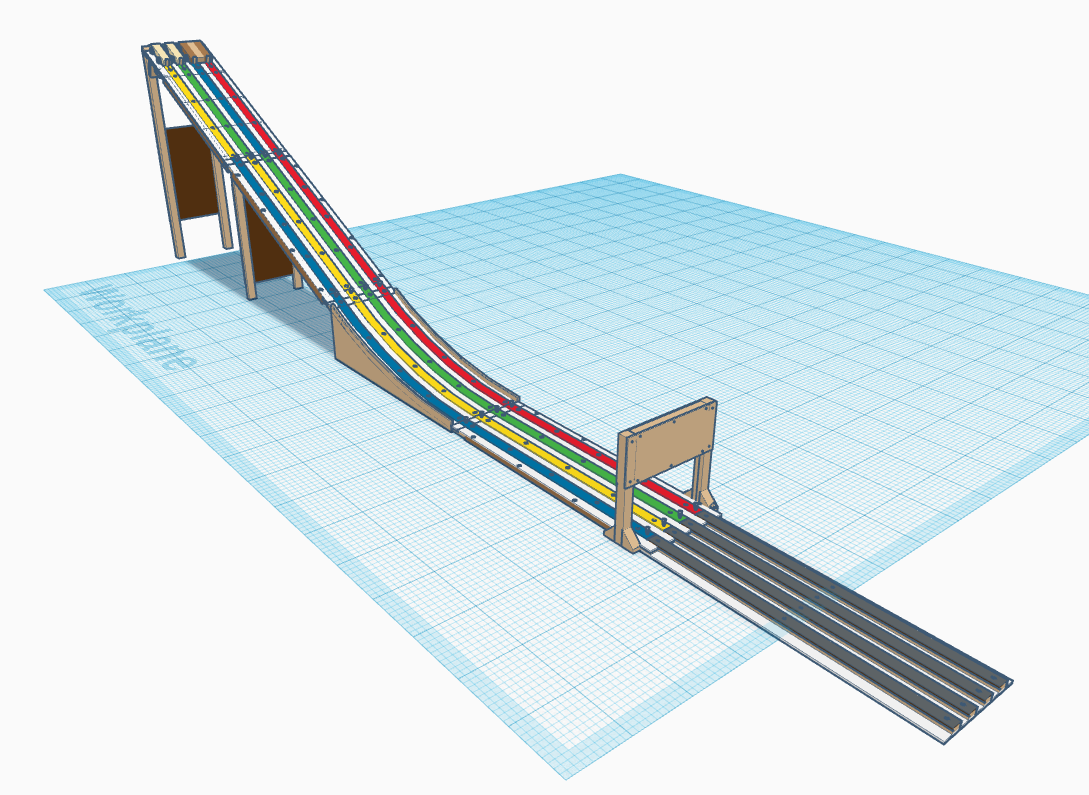 Pinewood Derby Track 1":1mm scale by AHoward | Download free STL model ...
