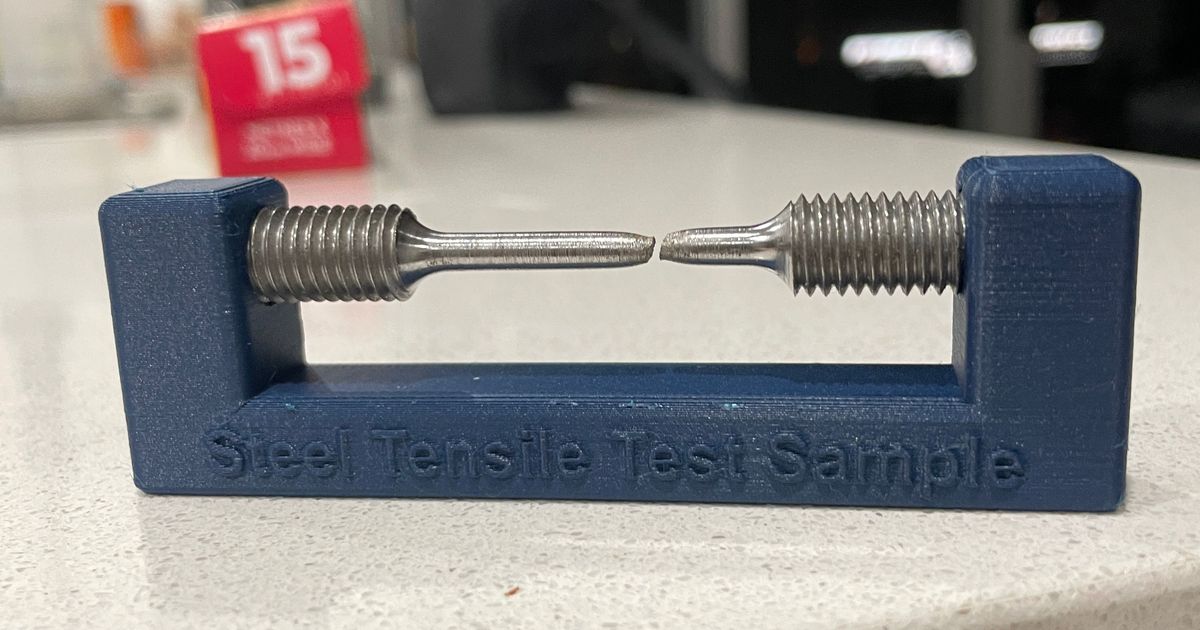 Tensile Test Sample Display Holder by wbworks.aus | Download free STL ...