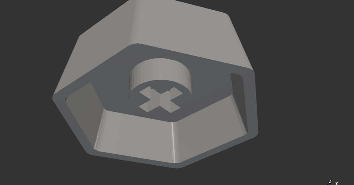 Hex Key Cap by plainoldcheese | Download free STL model | Printables.com