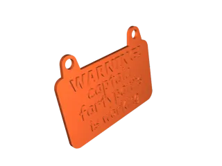 warning by awelshman | Download free STL model | Printables.com
