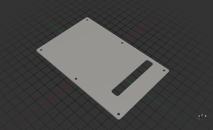 Stratocaster Back Plate by plainoldcheese | Download free STL model ...