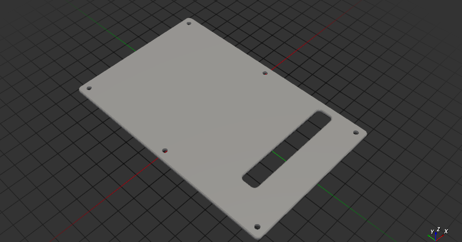 Stratocaster Back Plate by plainoldcheese | Download free STL model ...