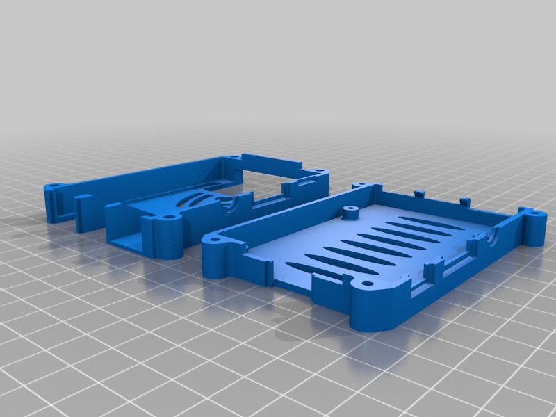 Raspberry Pi 3 (B/B+), Pi 2 B, and Pi 1 B+ case with PowerBlock support ...