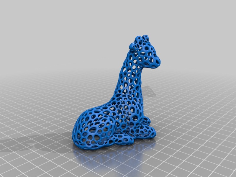 Giraffe - Voronoi Style by roman_hegglin | Download free STL model ...