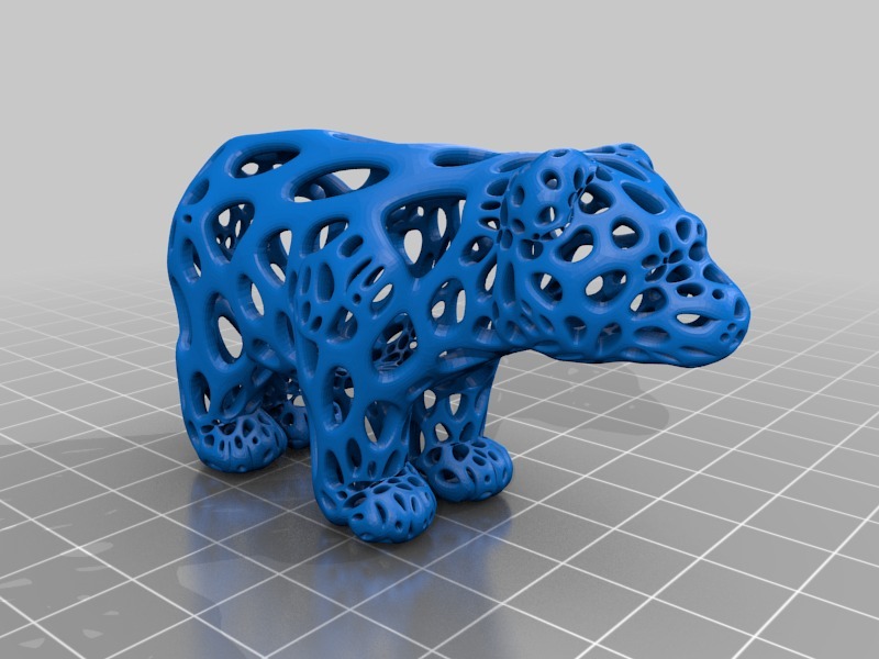 Bear - Voronoi Style by roman_hegglin | Download free STL model ...