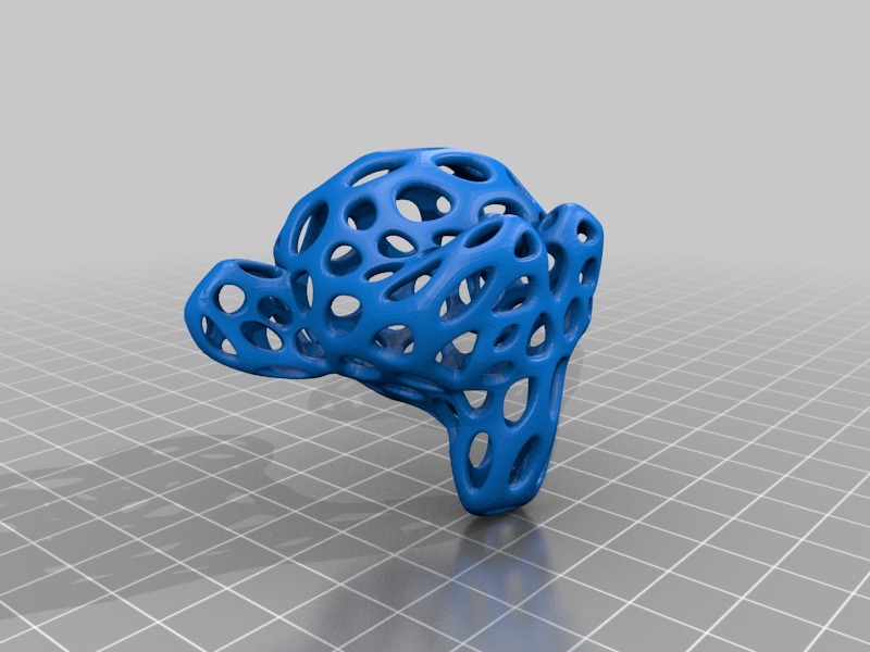 Suzanne - Voronoi Style by roman_hegglin | Download free STL model ...