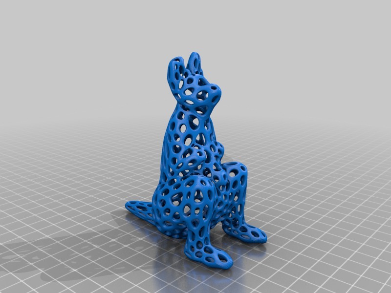 Kangaroo - Voronoi Style von roman_hegglin | Kostenloses STL-Modell ...
