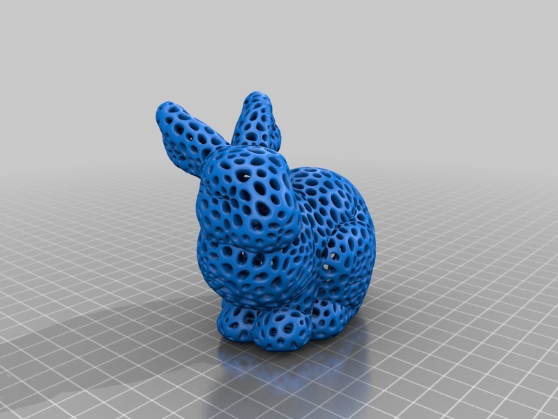 Stanford Bunny - Voronoi Style by roman_hegglin | Download free STL ...