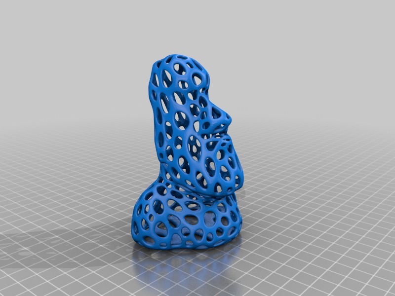 Moai - Voronoi Style by roman_hegglin | Download free STL model ...