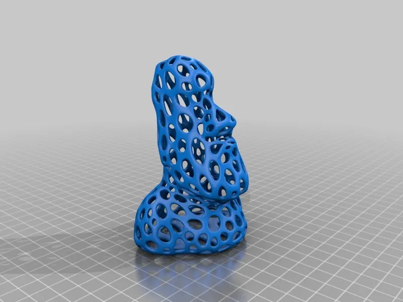 Moai - Voronoi Style by roman_hegglin | Download free STL model | Printables.com