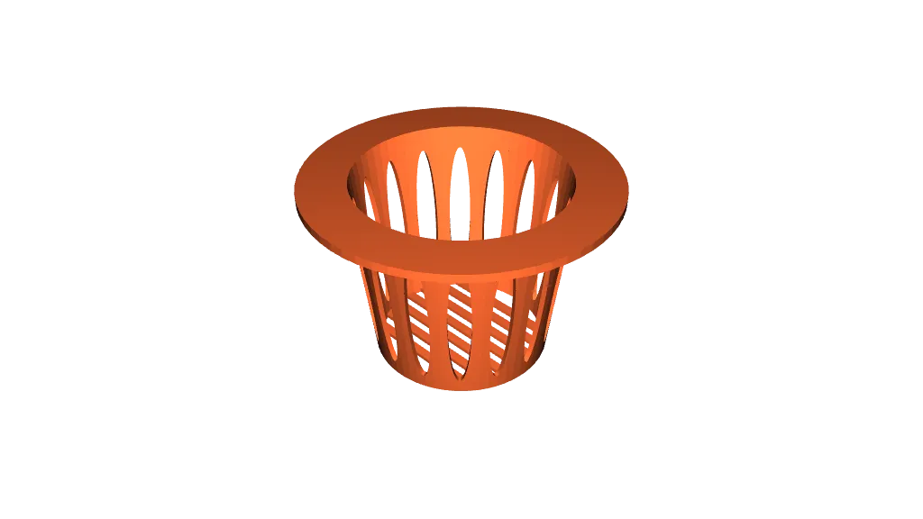 Hydroponic net cup large by TheCraftyLycan | Download free STL model ...