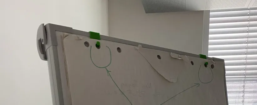Flip chart easel paper clamp by Jacques_it | Download free STL model | Printables.com