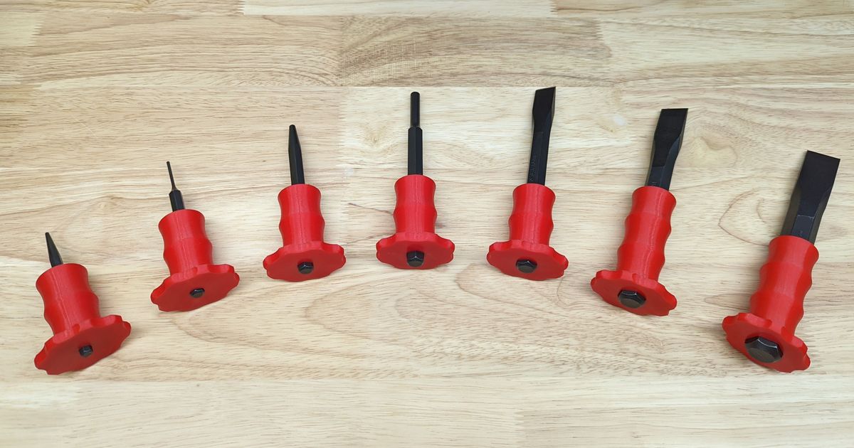 Hand Guard and Handles for Imperial Hex-Shank Punches and Chisels by ...