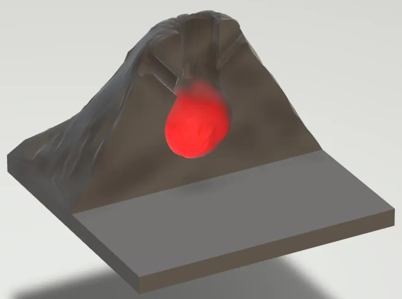 Volcano School Project by Leon Knowles | Download free STL model ...