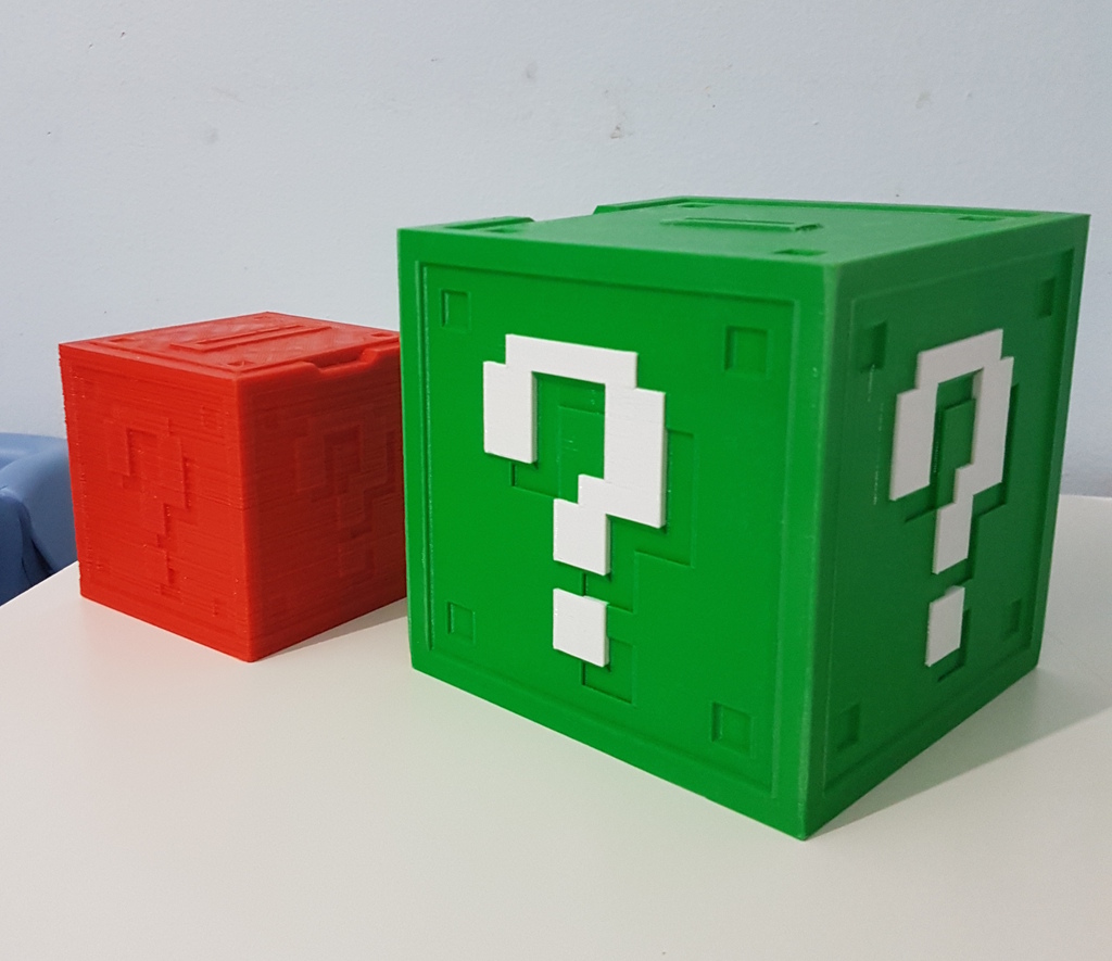 Mario Question Block Coin Bank XL by mshrg | Download free STL model ...