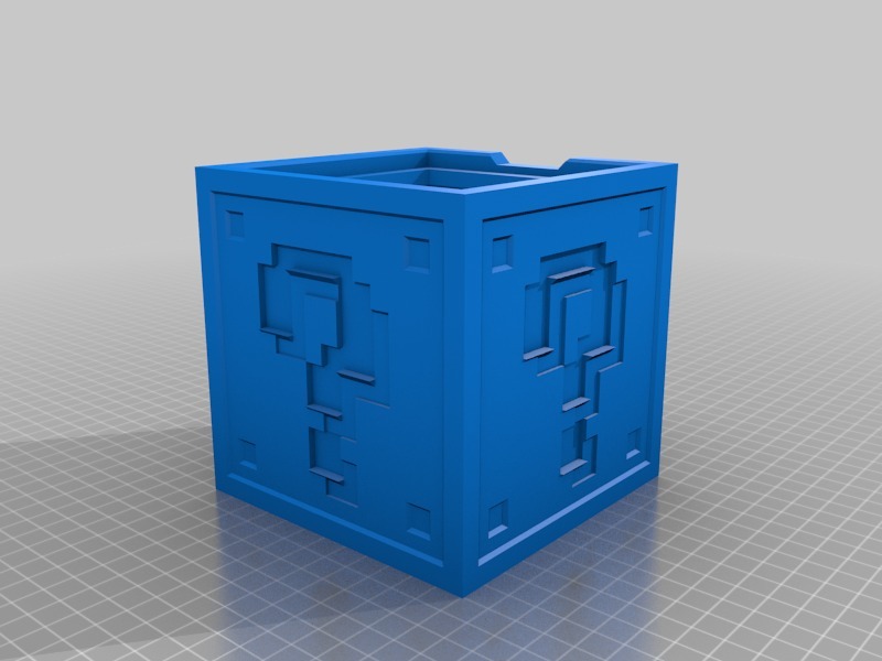 Mario Question Block Coin Bank XL by mshrg | Download free STL model ...