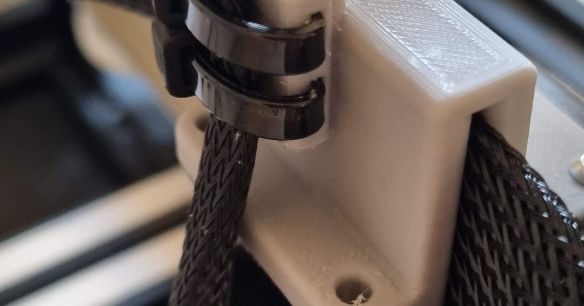 Creality Sprite Extruder Cable Management for Ender 3v2 by RedSpaceAlien | Download free STL ...