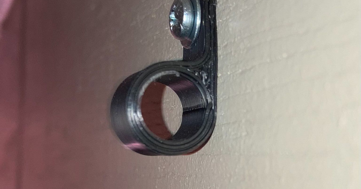 (Wall mounted) Clothing Hanger Loop by smakemakers | Download free STL ...