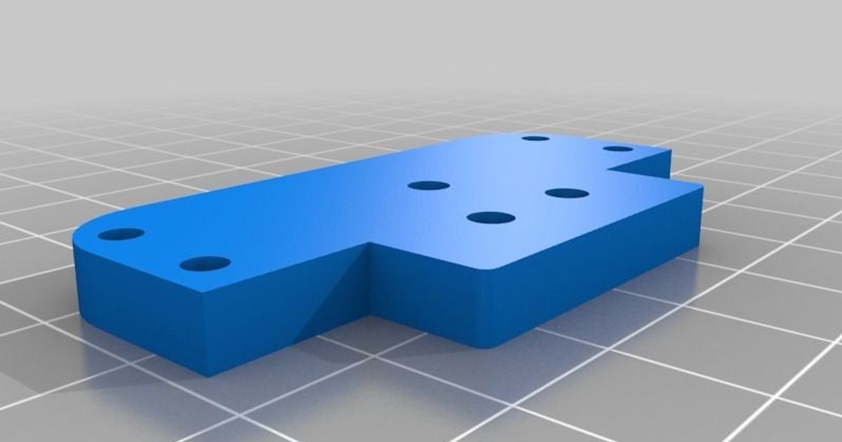 HE3D EI3 Dual wide vent mount (fit V6 blocks) by BFeely | Download free ...