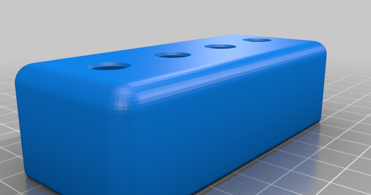 Hex Bit Storage Rack with Magnetic Base by Bob D. | Download free STL ...